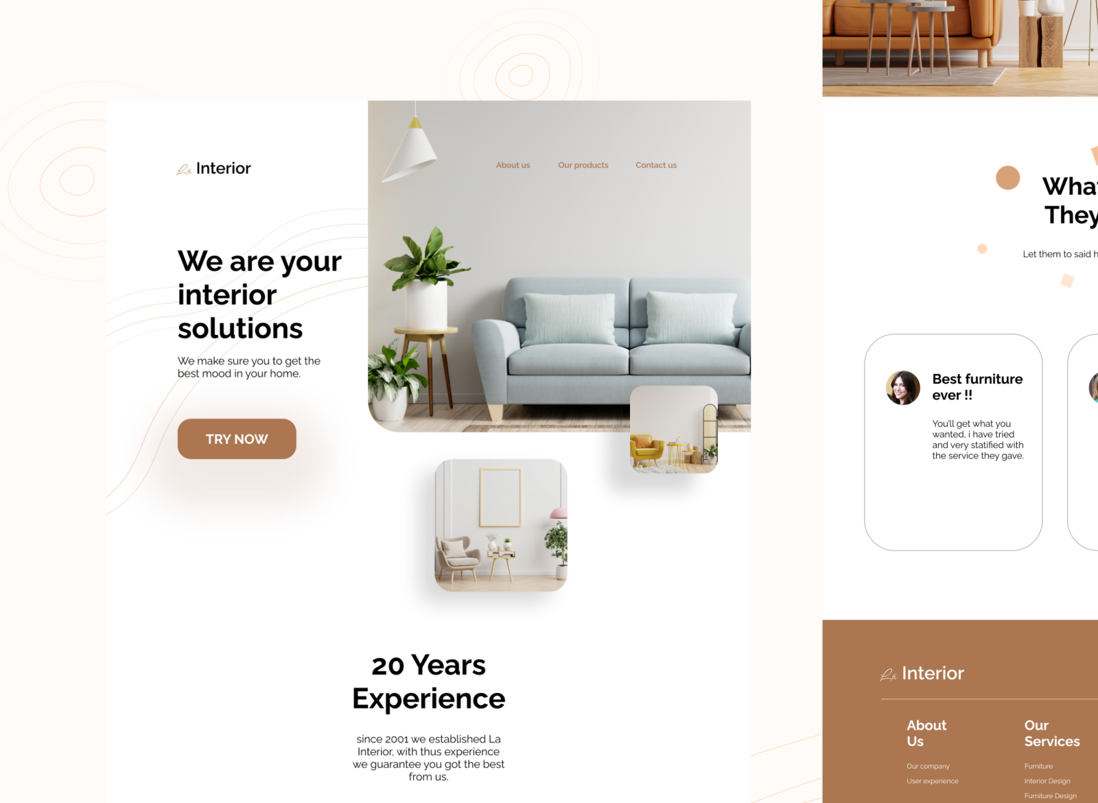 Interior design webpage 👌 by Ahmadun Na'il on Dribbble