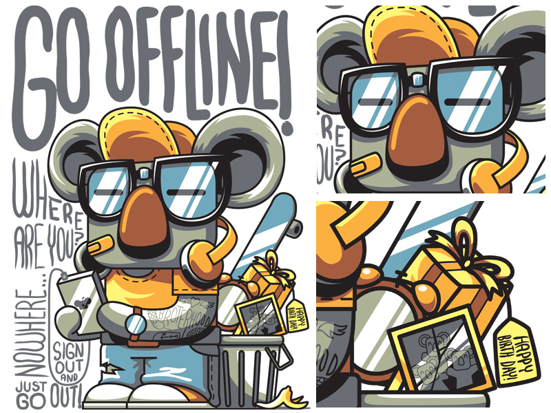 Go Offline by Angga Tantama on Dribbble