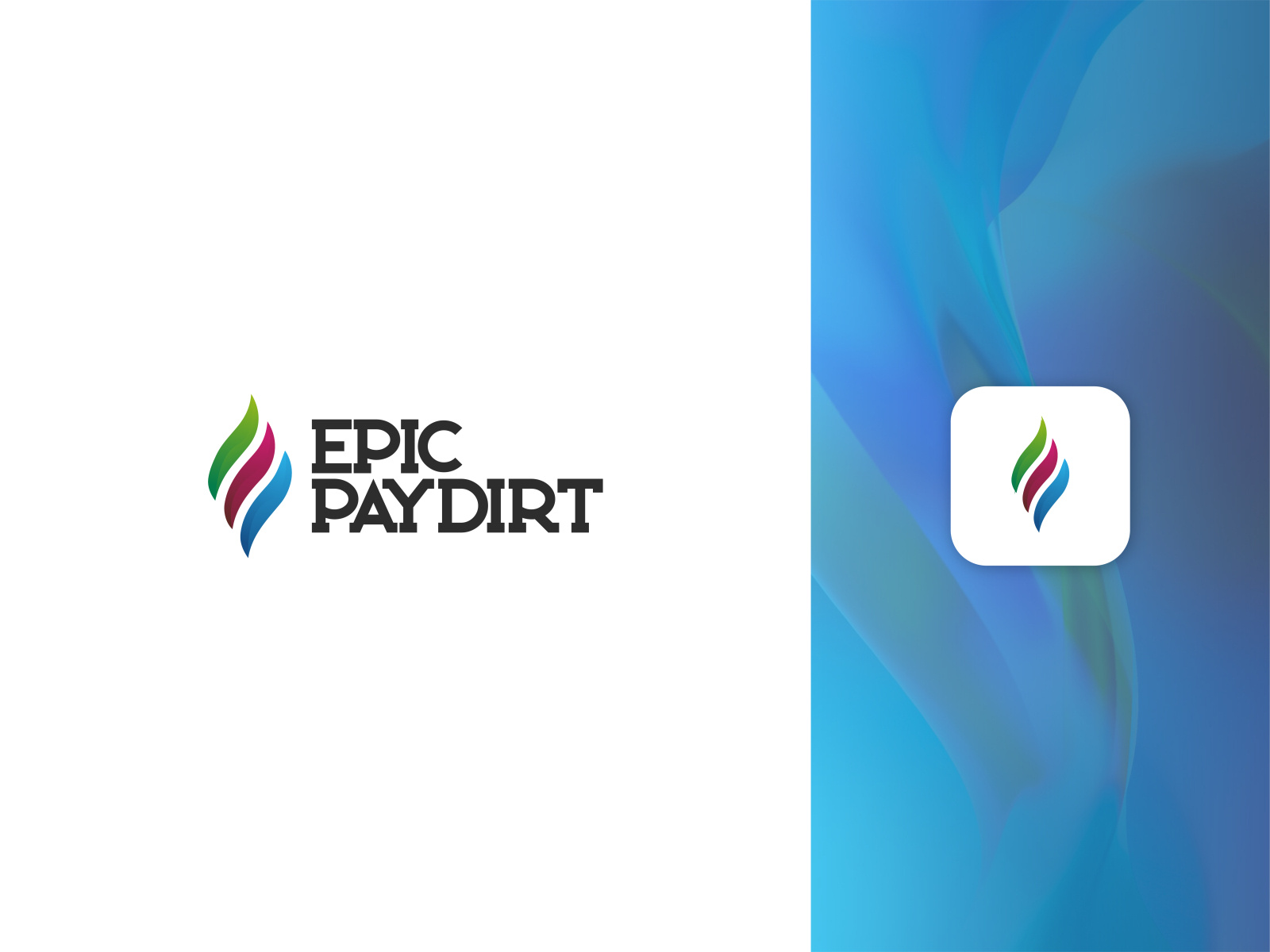 E Letter Logo design (Epic Paydirt ) | Brand identity design by ...