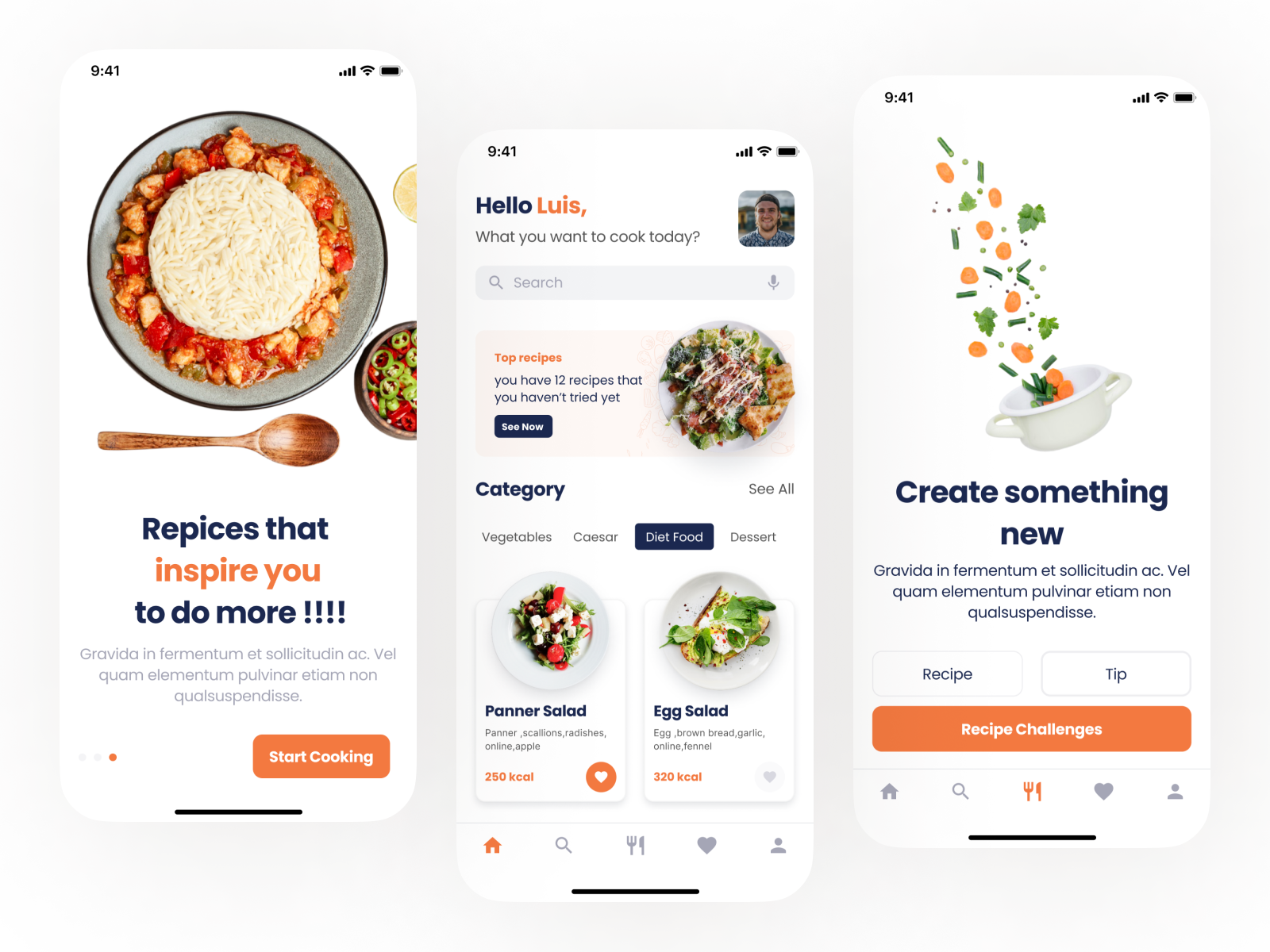 Recipe App UI Kit by Cohort on Dribbble