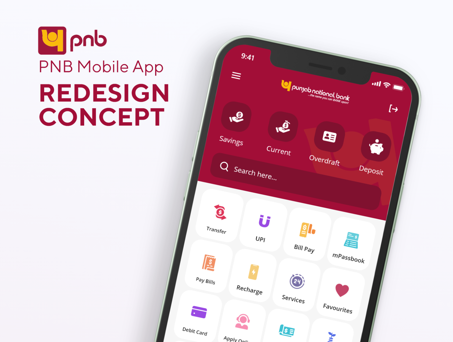 PNB Mobile App Redesign Concept by Sandy on Dribbble
