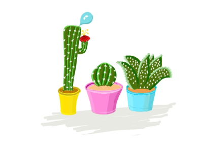 Cactus minimalist by Alvin on Dribbble