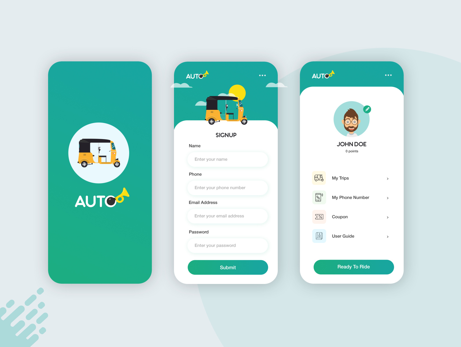 AUTO - Mobile App Design by Ahilan on Dribbble
