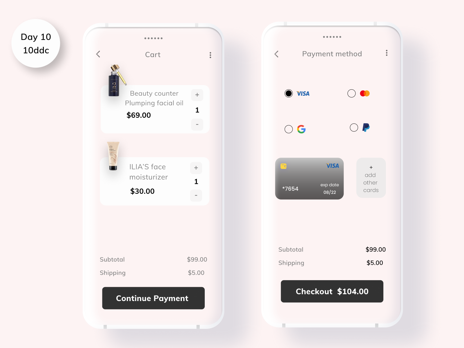 Day 10 0f 10 days design challenge. by Rubyshalini on Dribbble