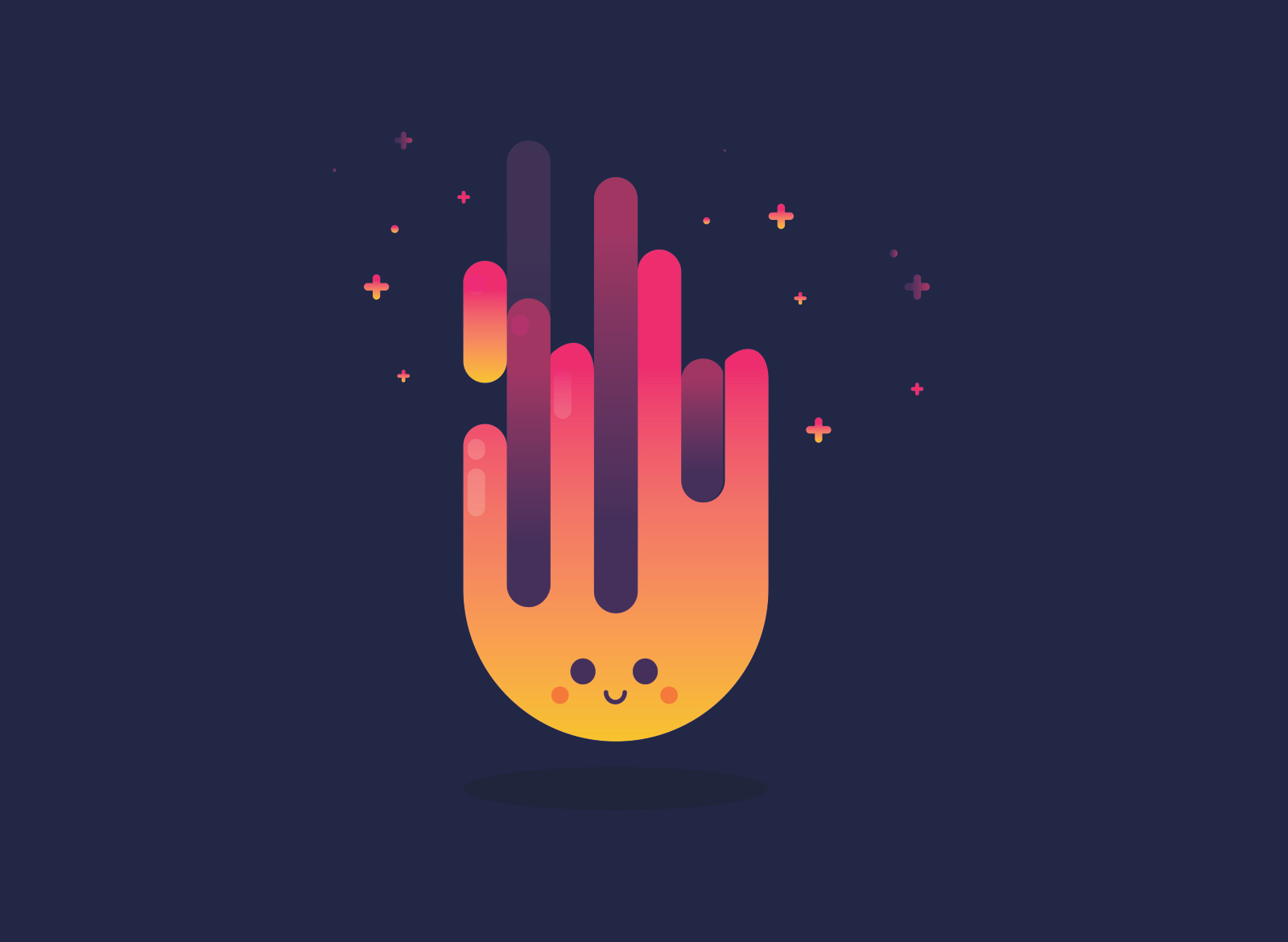 Happy fire illustration by Mayank Agarwal on Dribbble