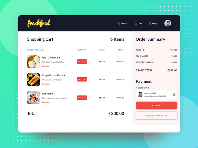 Shopping Cart UI Design by Mayank Agarwal on Dribbble