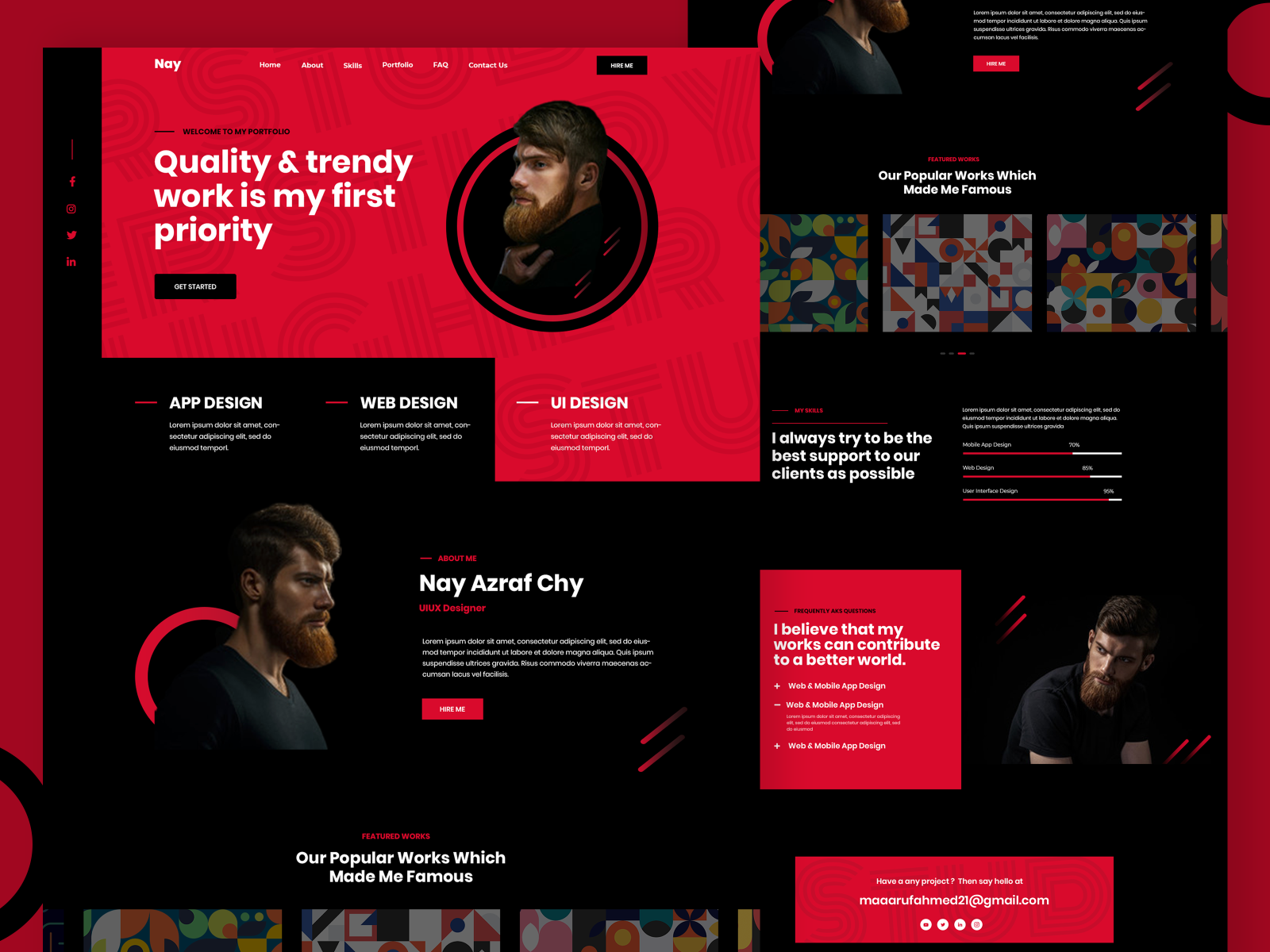 Personal Portfolio by Maruf Ahmed on Dribbble