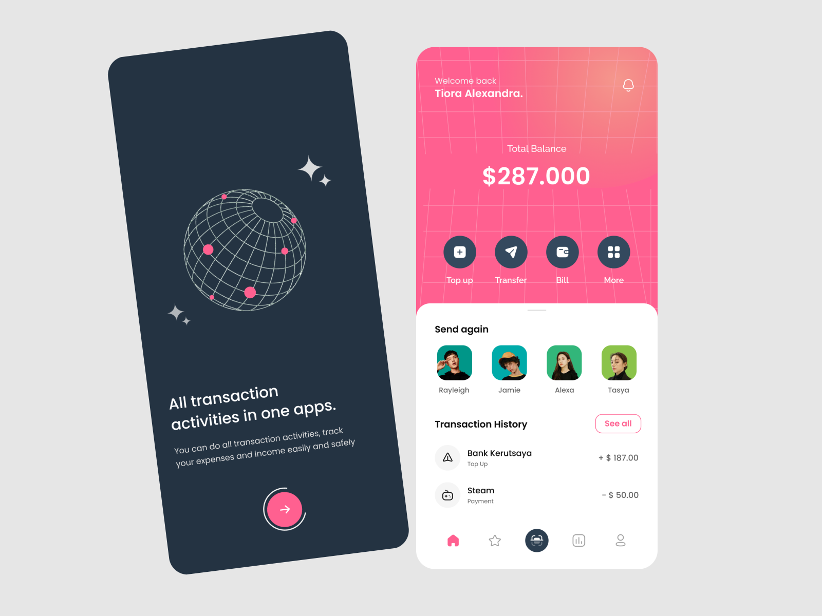 Finance Management Apps - UI Design by Mohammad Hans on Dribbble