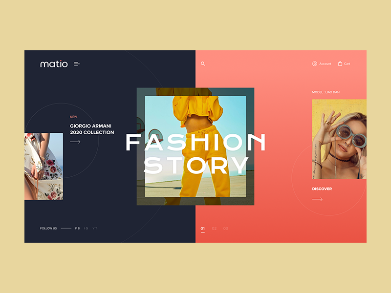Matio Fashion by Dmitry Kravtsov on Dribbble