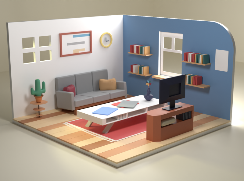 isometric 3d room by h_a_m on Dribbble