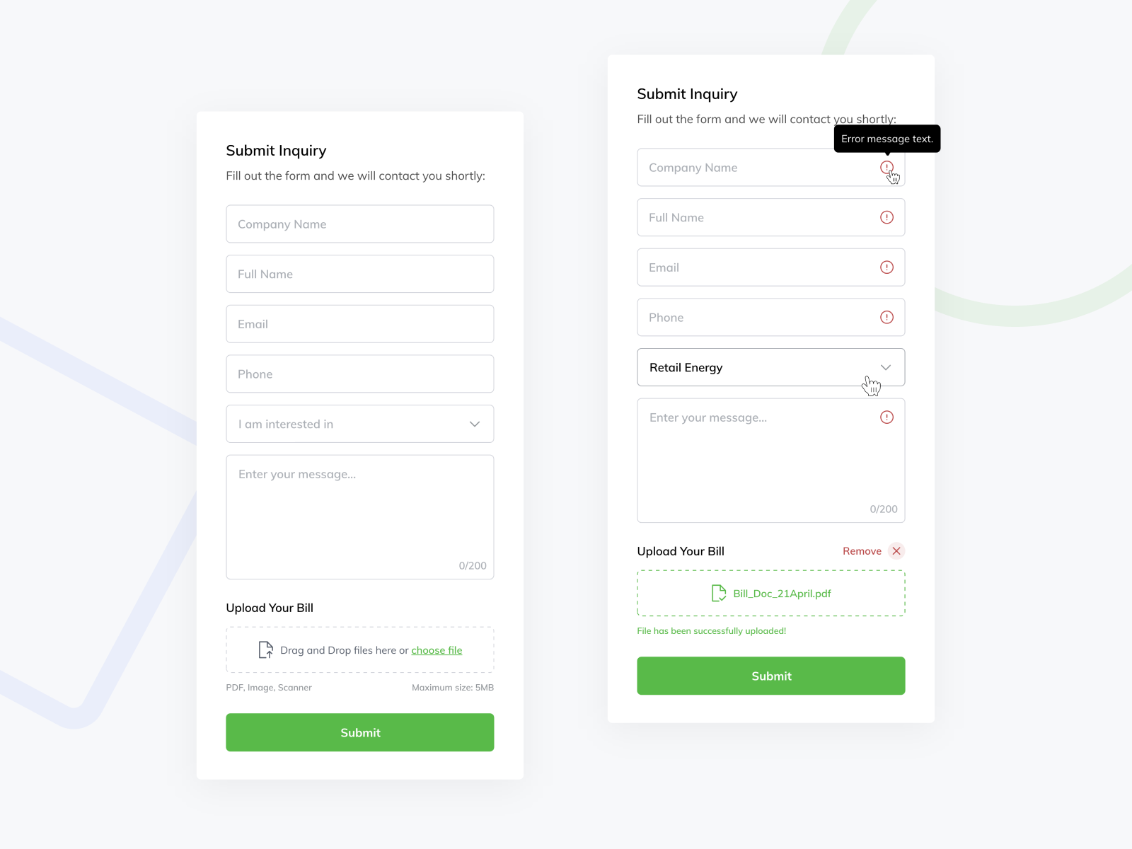 Input Form by Alex Kalinin🔥 on Dribbble