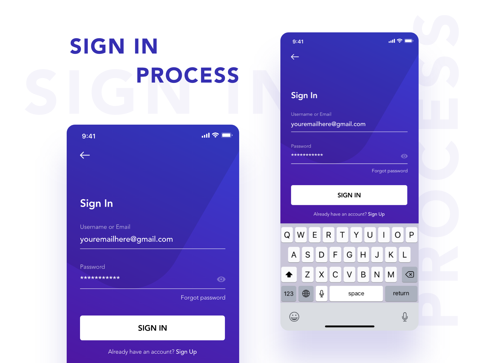SIGN IN UI/UX by Alex Kalinin🔥 on Dribbble