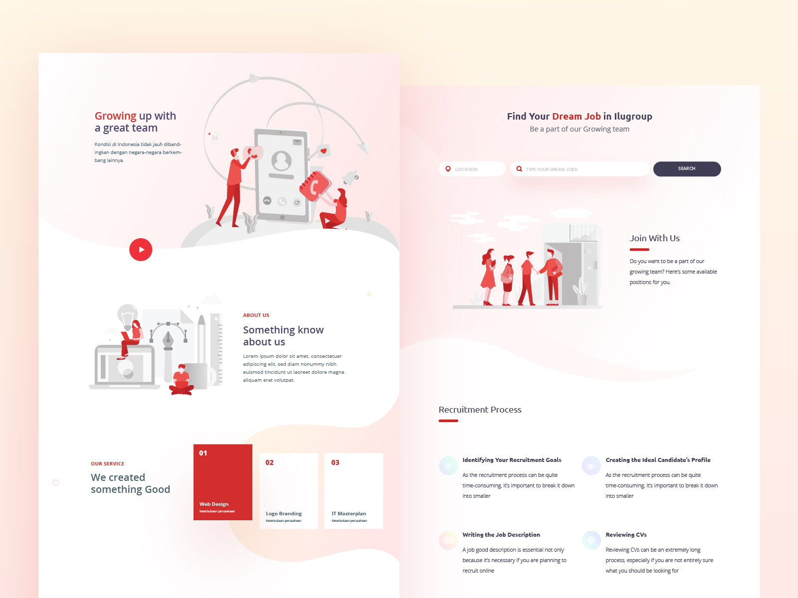 Company Profile Web Design by Muhammad Azwar Rachman on Dribbble