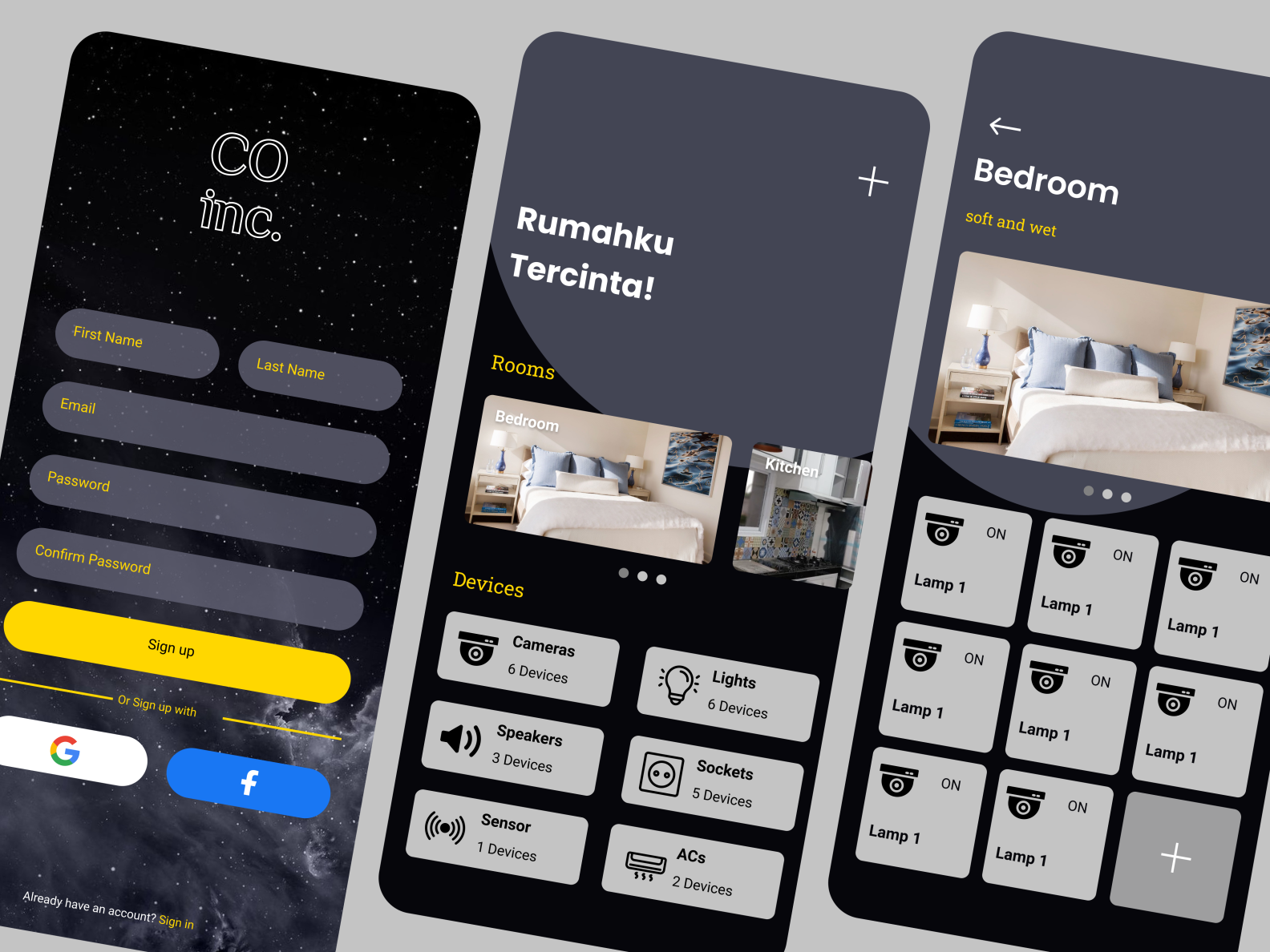UI Electronic Control App by Aqsha Munggaran on Dribbble