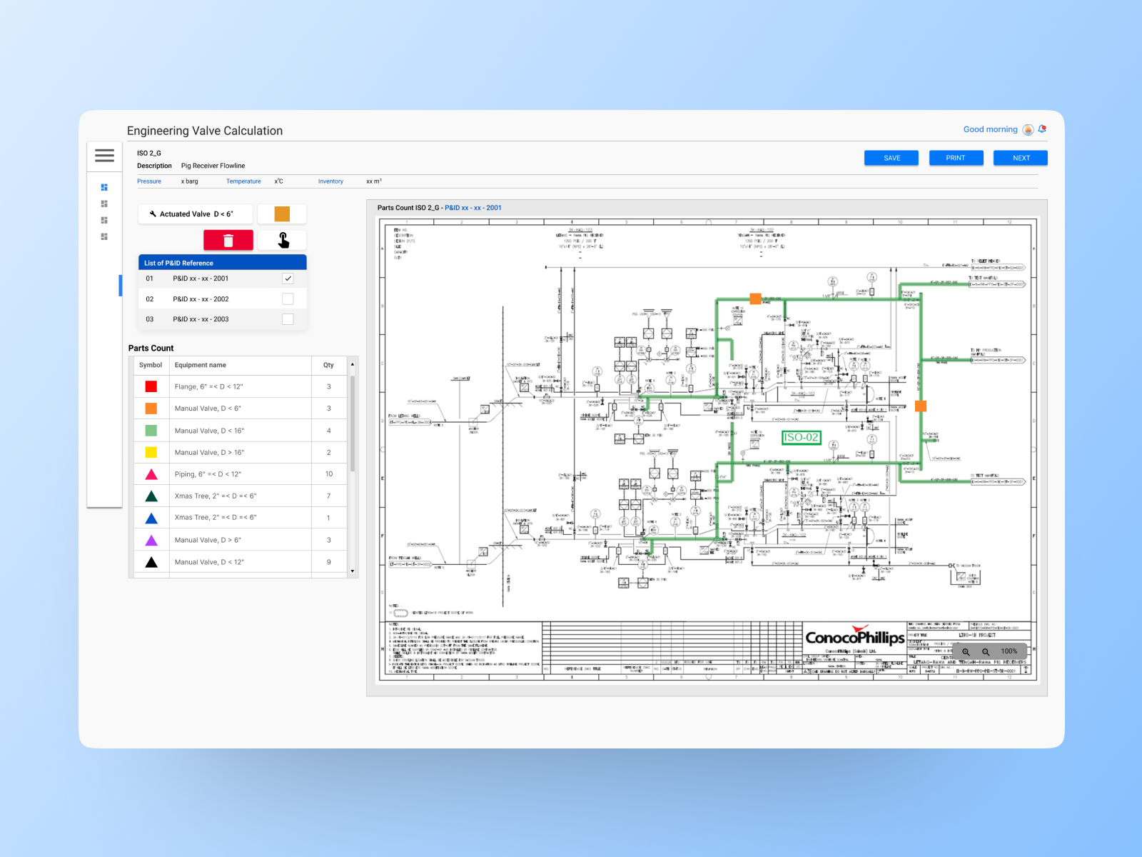 Engineering Valve Calculation Web App - UI Design by Haechal Abdillah ...