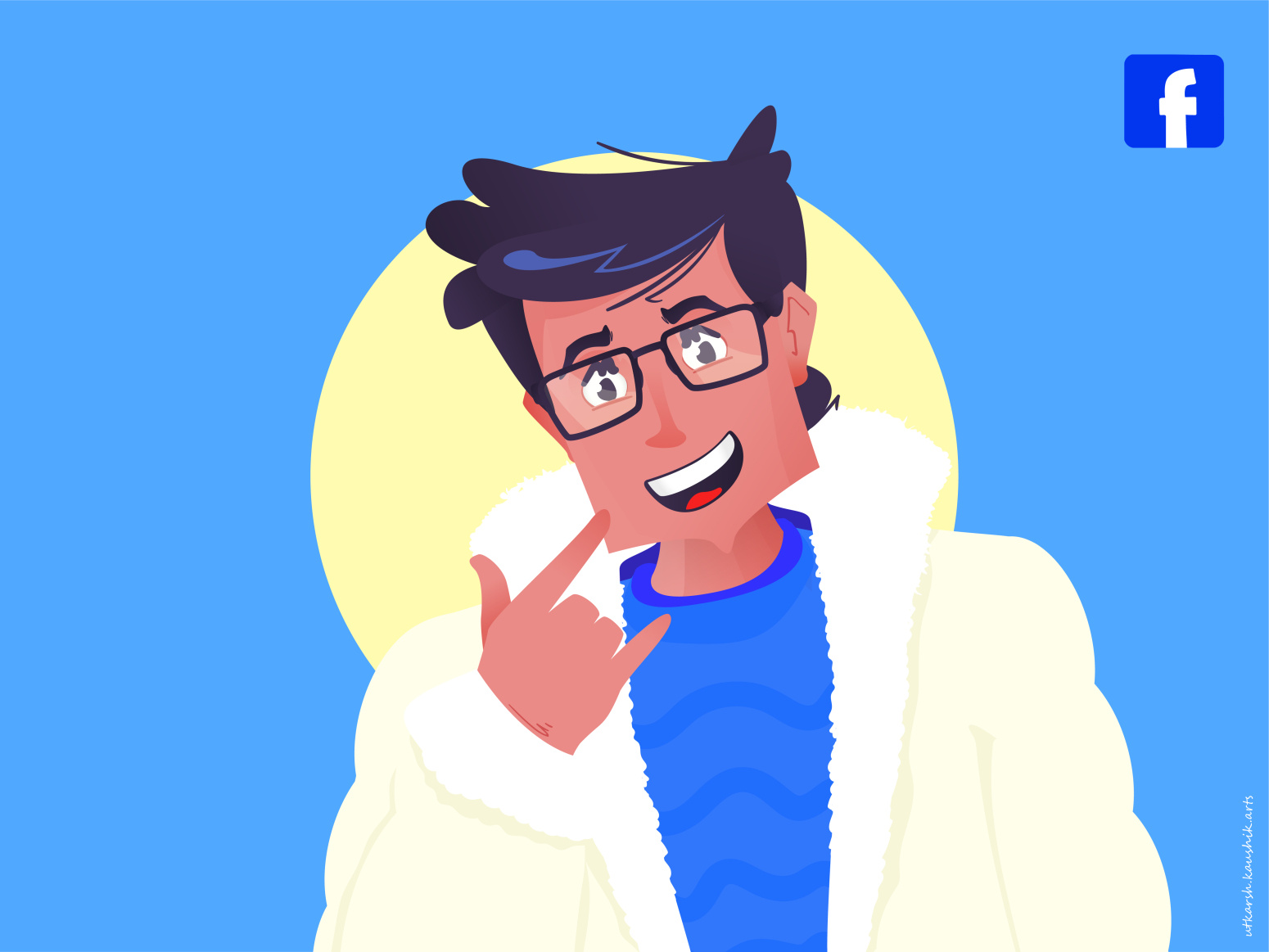 Facebook Profile By Utkarsh Kaushik Arts On Dribbble