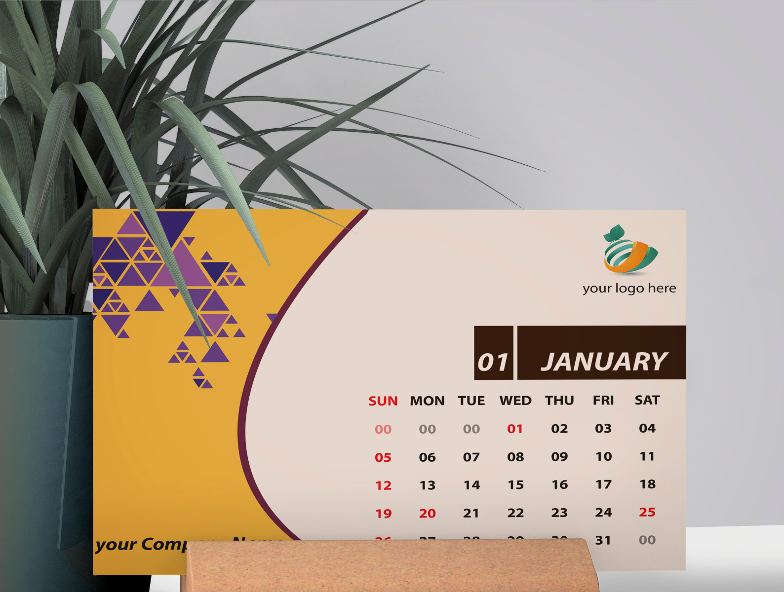 Desk calendar by Ali Hayder on Dribbble