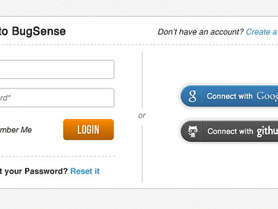 BugSense Login by Maria Nasioti on Dribbble