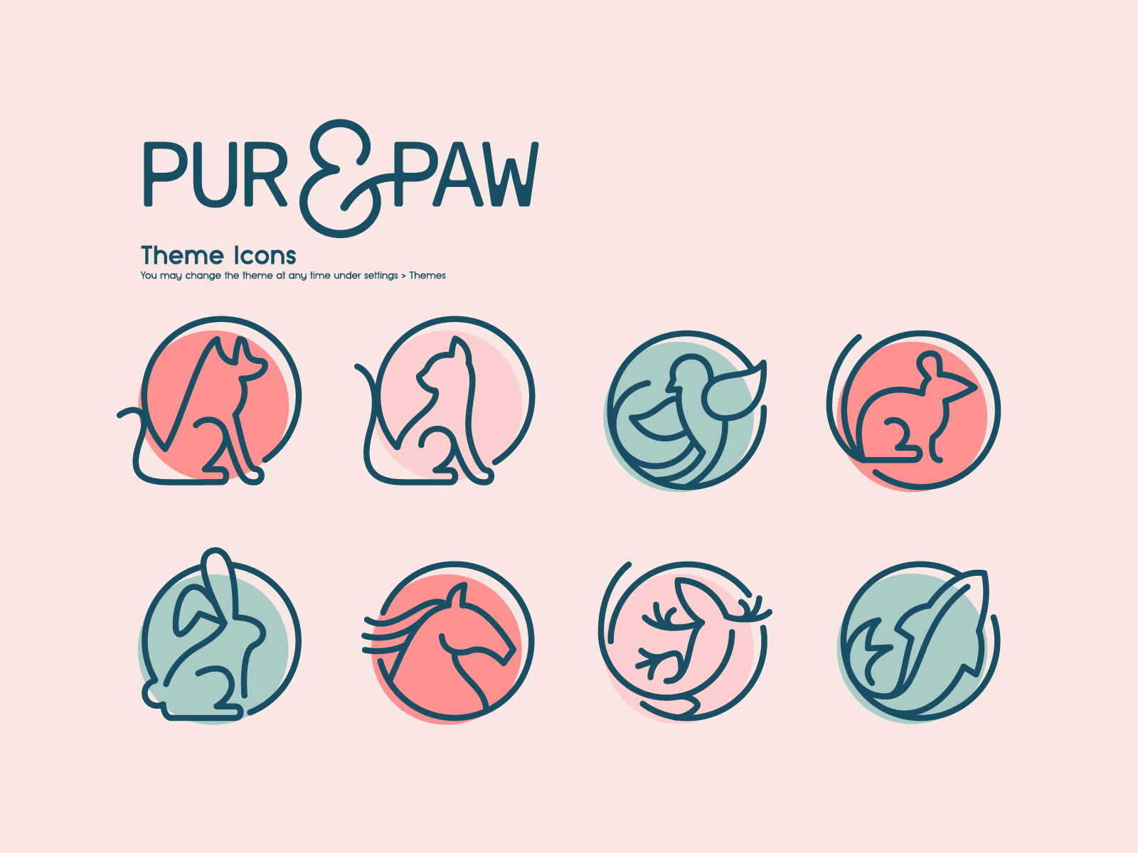 Pur & Paw Theme Icons by Steven Howie on Dribbble
