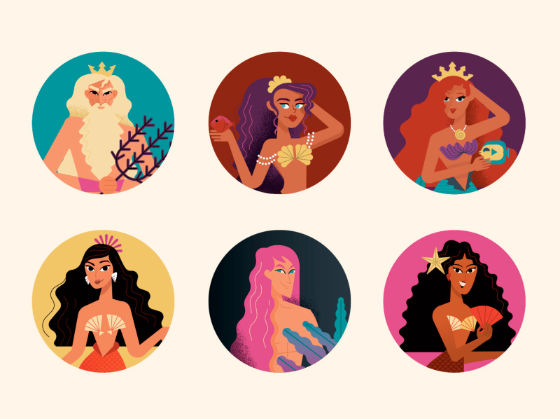 Mermaid by Raquel on Dribbble