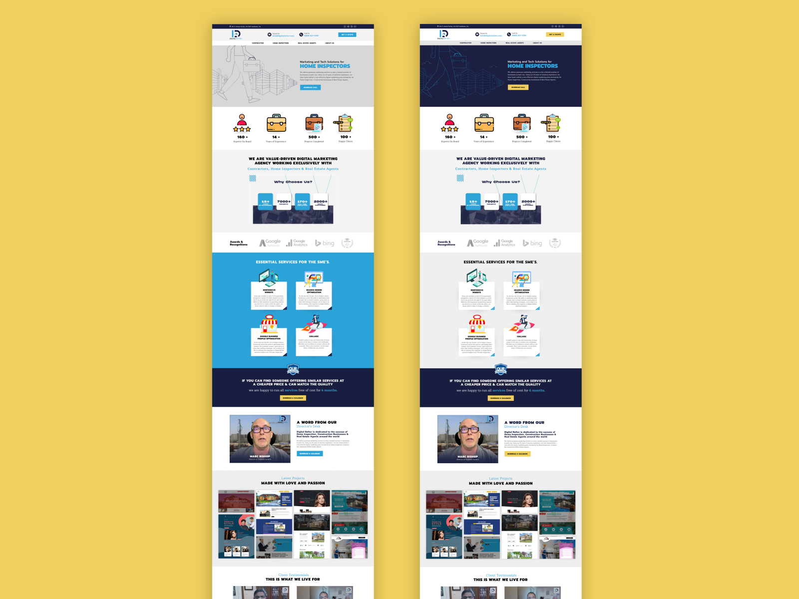 Home page design by Chandan Singh on Dribbble