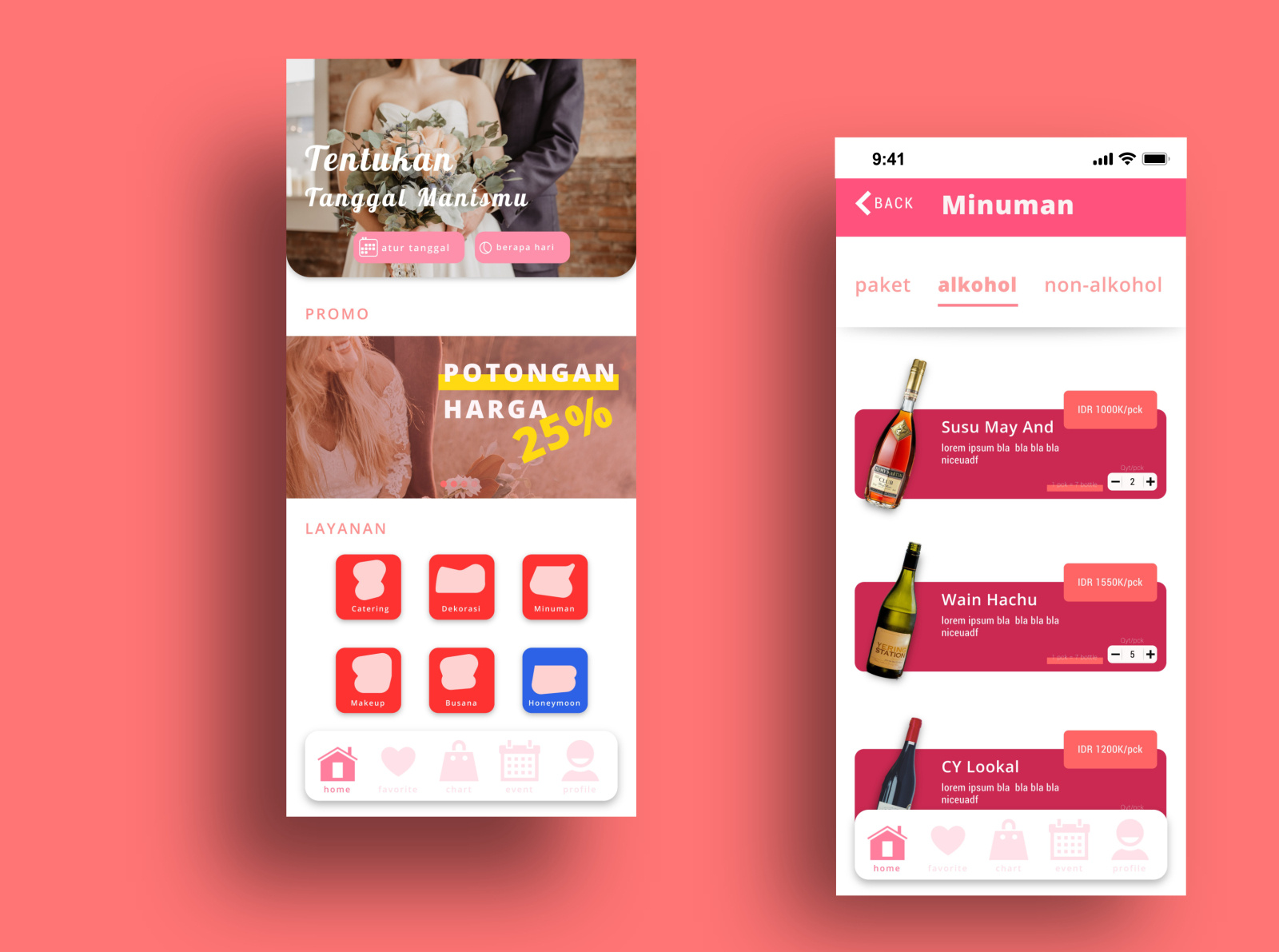 Wedding Organizer App by M Jembar A on Dribbble