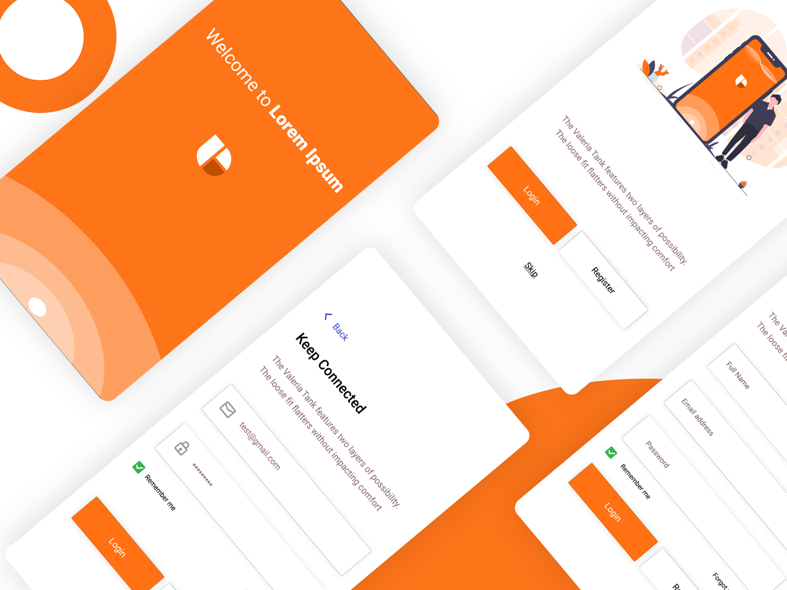 Login register page design for app with splash screen by Arvinda Kumar ...