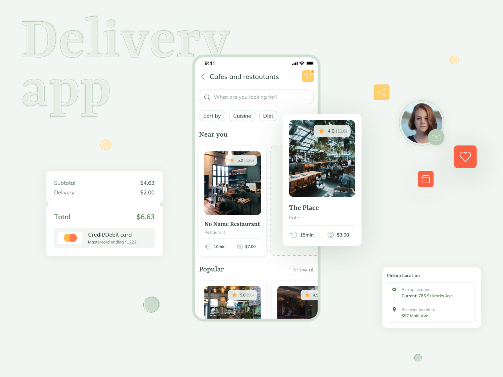 DeliWell Delivery App by Cadabra Studio on Dribbble
