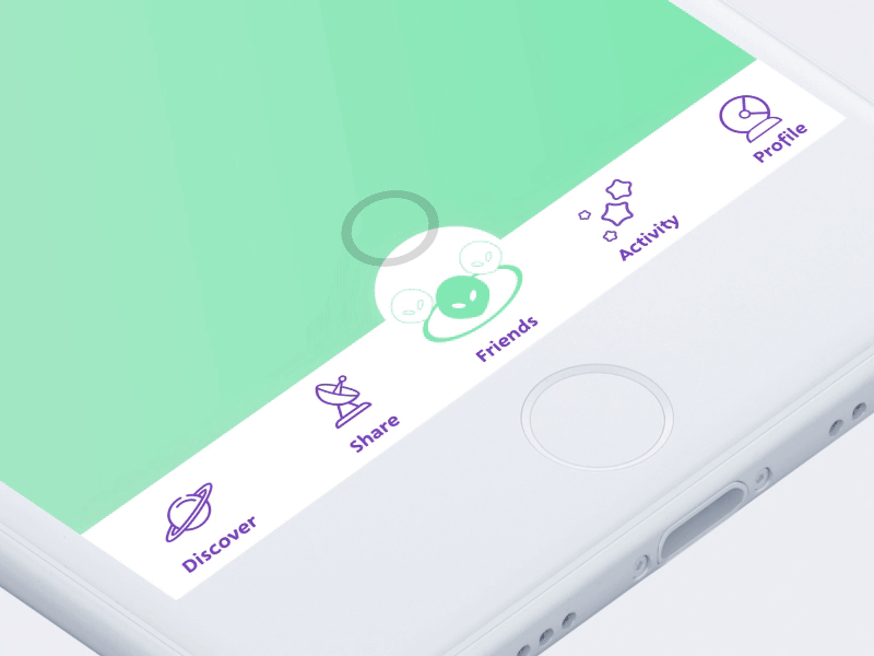 Animated tab bar by Cadabra Studio on Dribbble