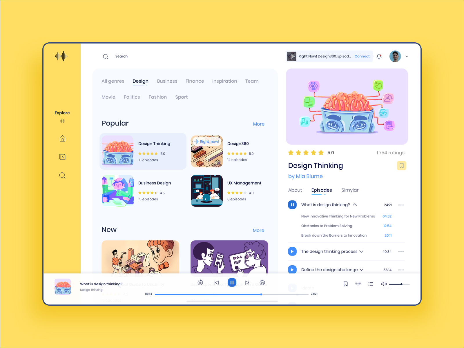 Podcasts Platform Concept by Cadabra Studio on Dribbble
