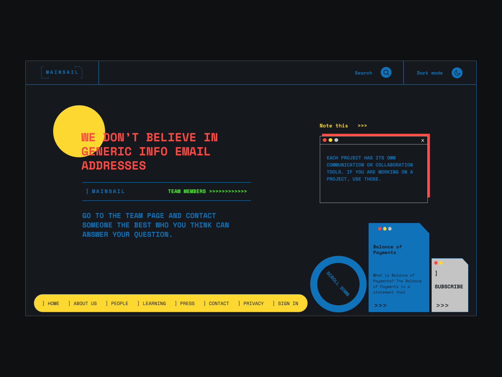 Mainsail (Web Concept) by ilo chani for Leavingstone on Dribbble