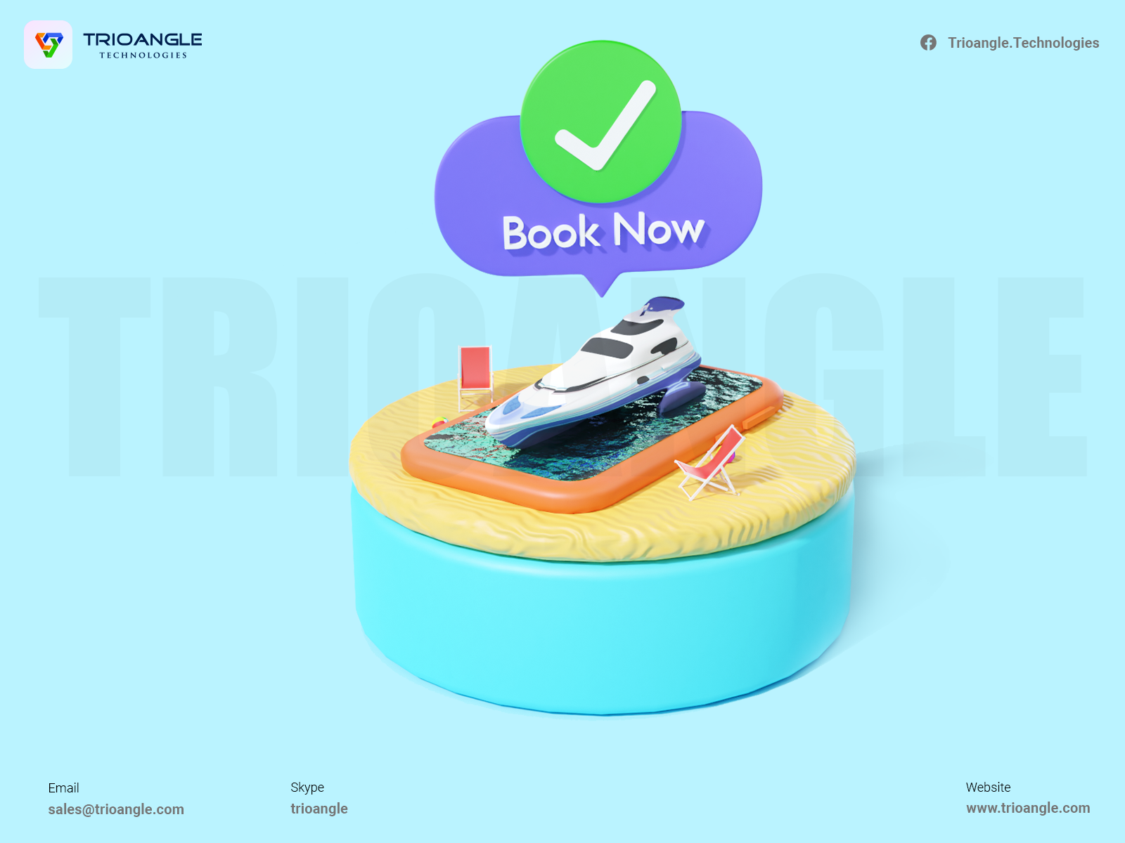 Boat Rental Script - 3D Model by Trioangle Technologies Pvt. Ltd. on Dribbble