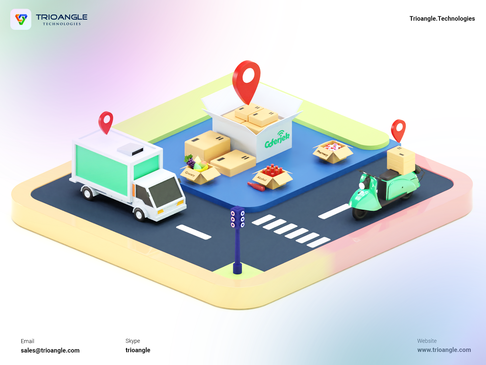 Gojek Clone - 3D Model by Trioangle Technologies Pvt. Ltd. on Dribbble