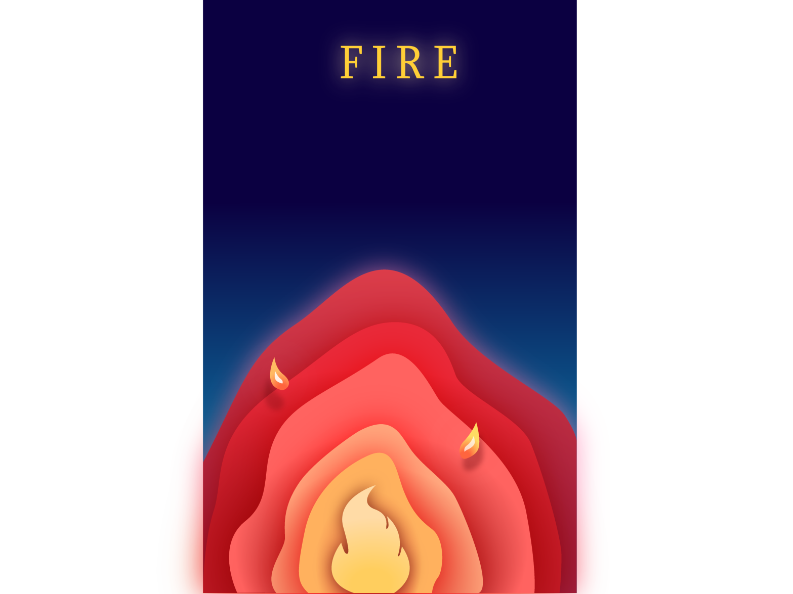 Fire Poster By Ekaterina Fedorenko On Dribbble fire-poster-by-ekaterina-fedorenko-on-dribbble