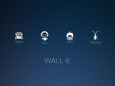 Wall-E & friends by AstroFang on Dribbble