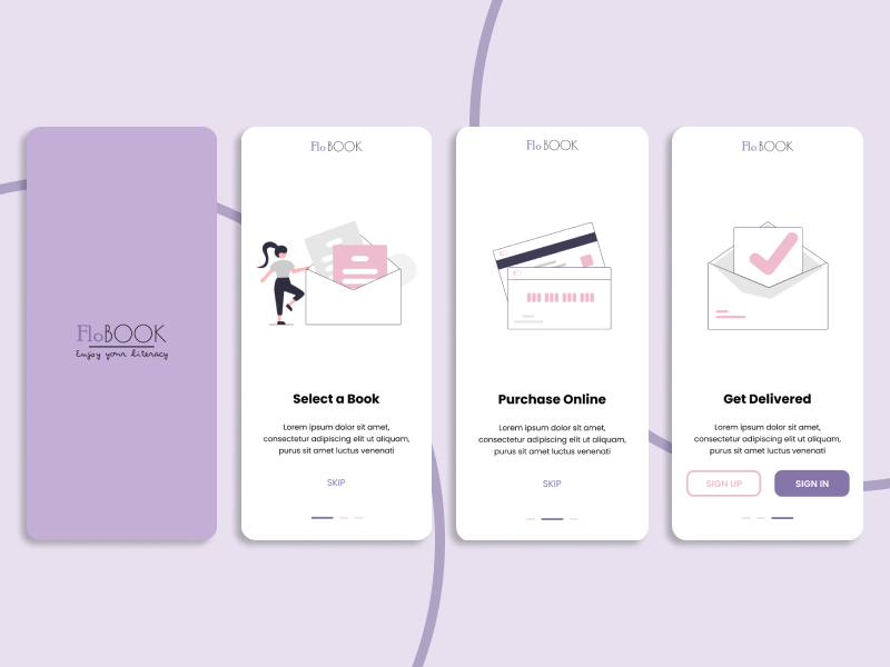 On Boarding Flo Book by Tiara Puspita on Dribbble