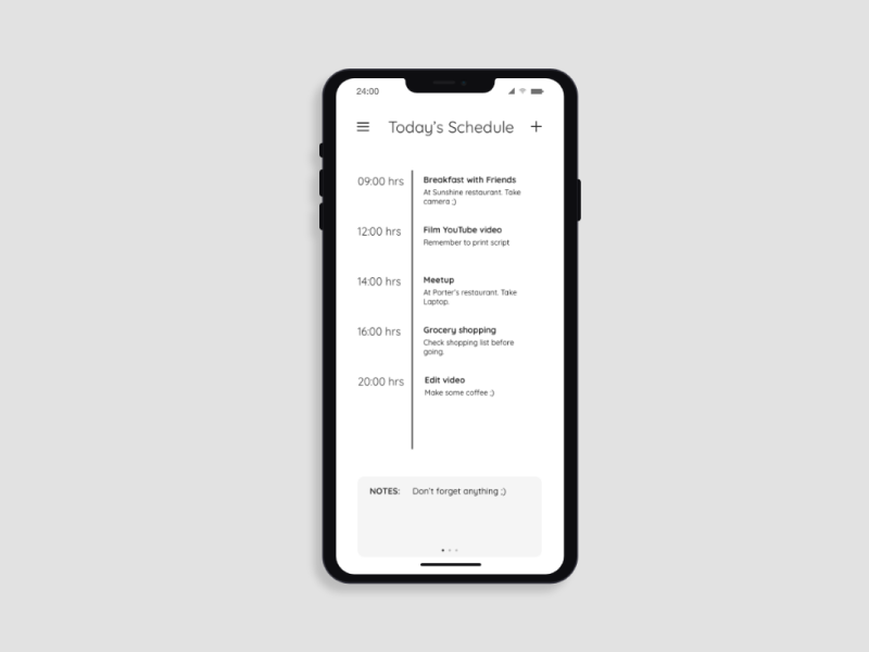 Daily UI Day 071: Schedule by Karla Silvas on Dribbble
