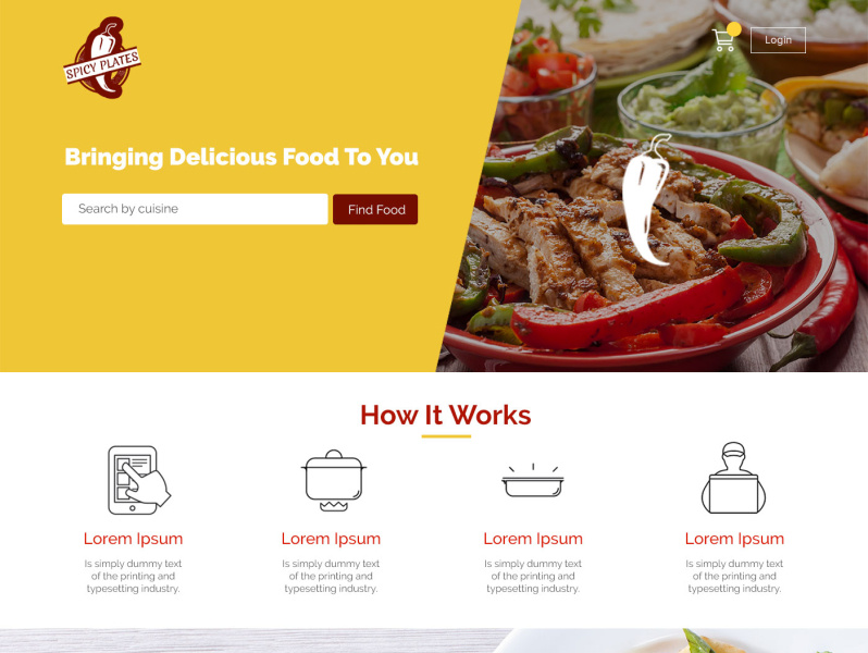 Food Delivery Web Design by Xigmapro on Dribbble