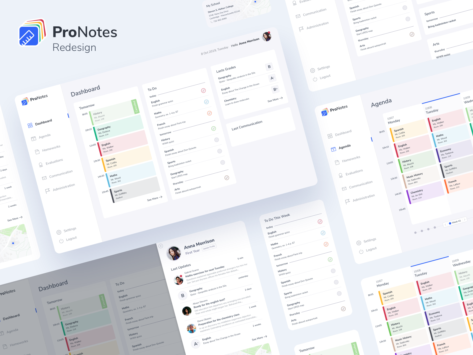 ProNotes - Digital Learning Platform - Redesign by Teddy Voisin on Dribbble