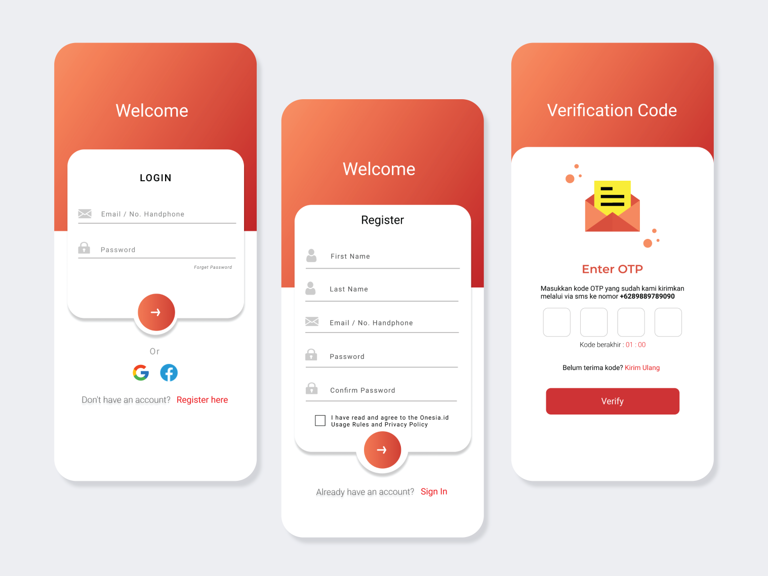 Login and Signup by iis Rokhmatul on Dribbble