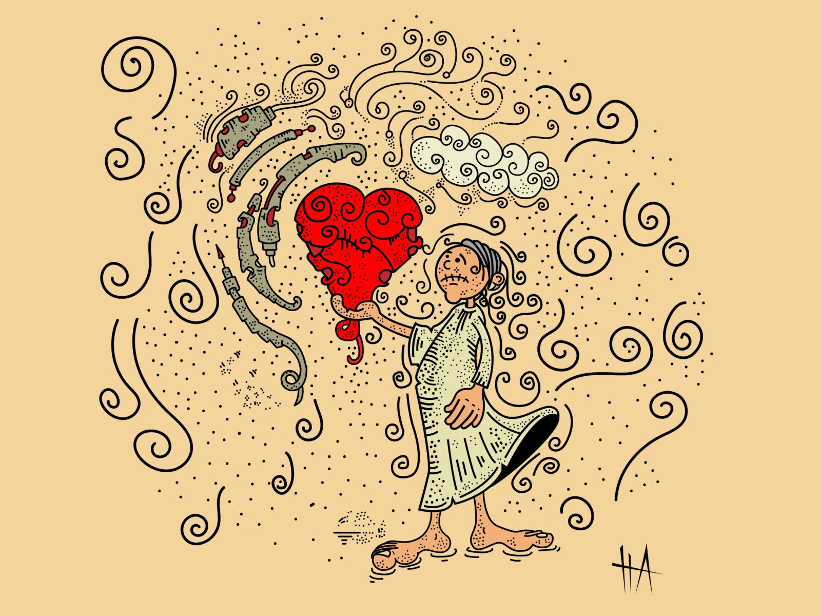 heart carrier by Huseyin AYGUL on Dribbble