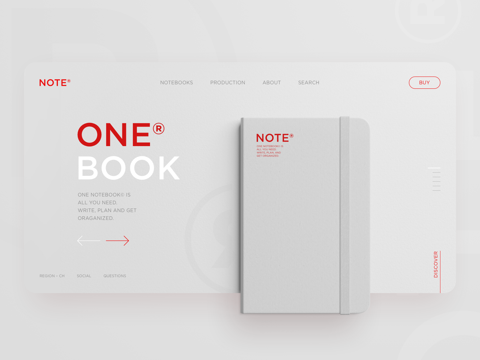 NOTE® | Notebook Concept Page by Sam Diener on Dribbble