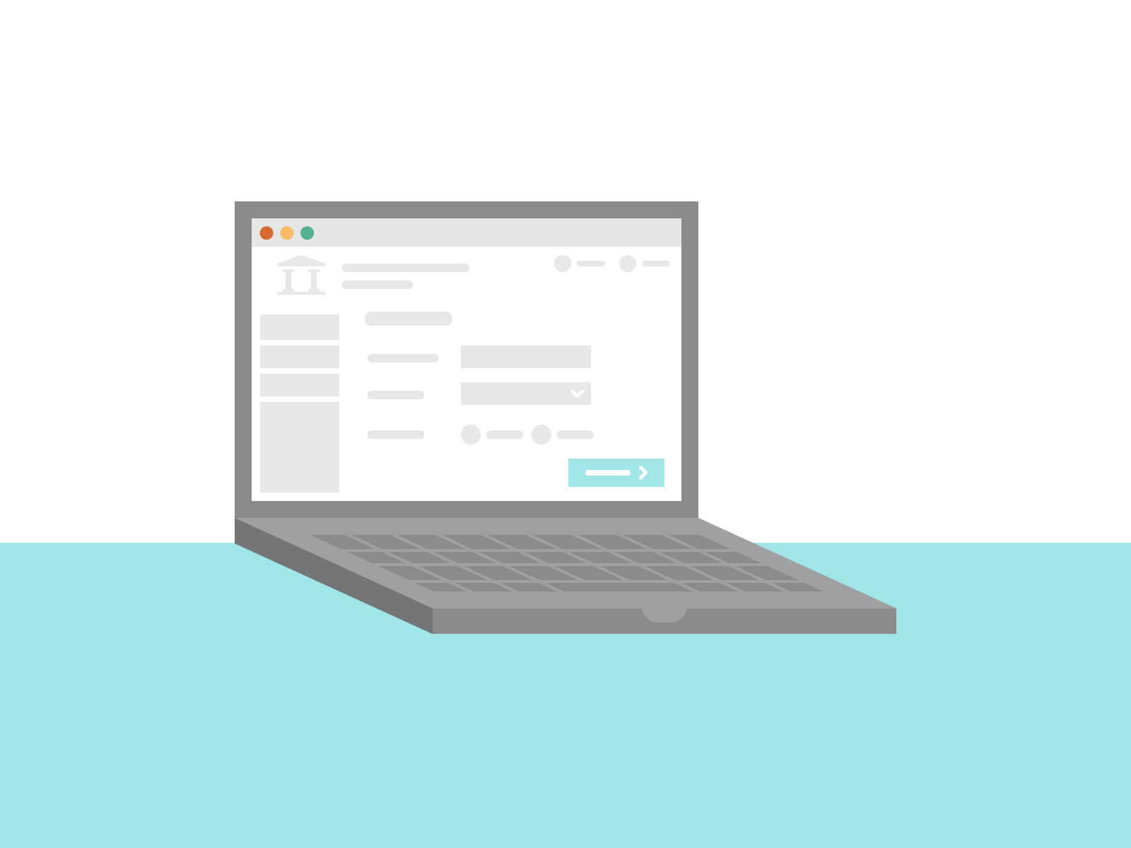 Laptop & browser by Pank on Dribbble