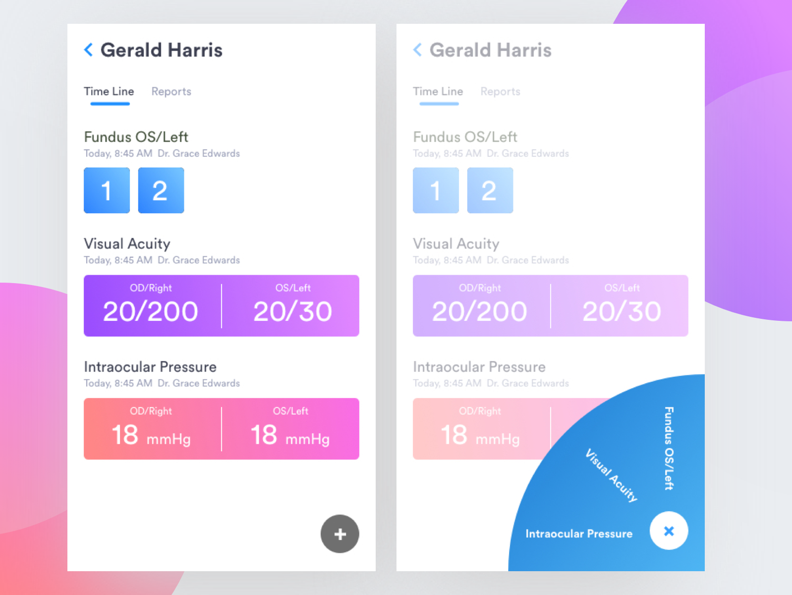 Patient's Timeline by Krishna Garlapati on Dribbble