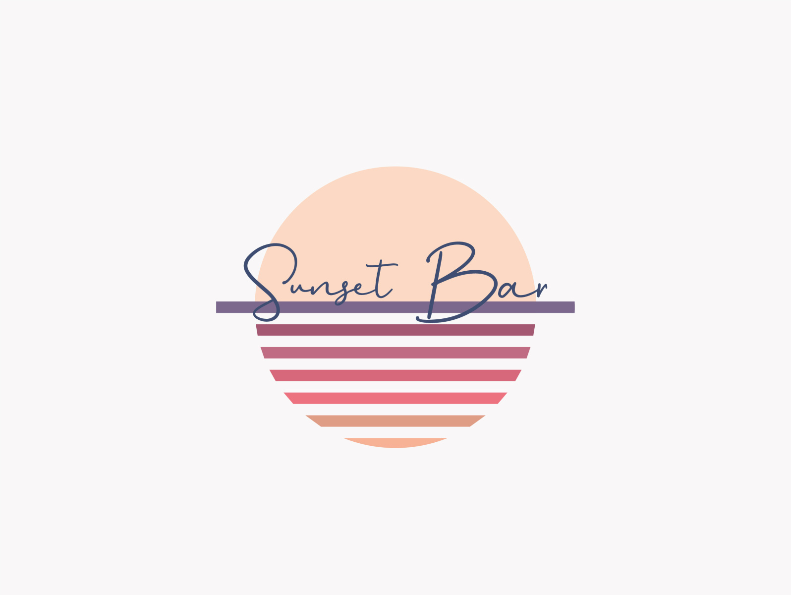 Sunset Bar Logo by Milica Luketic on Dribbble