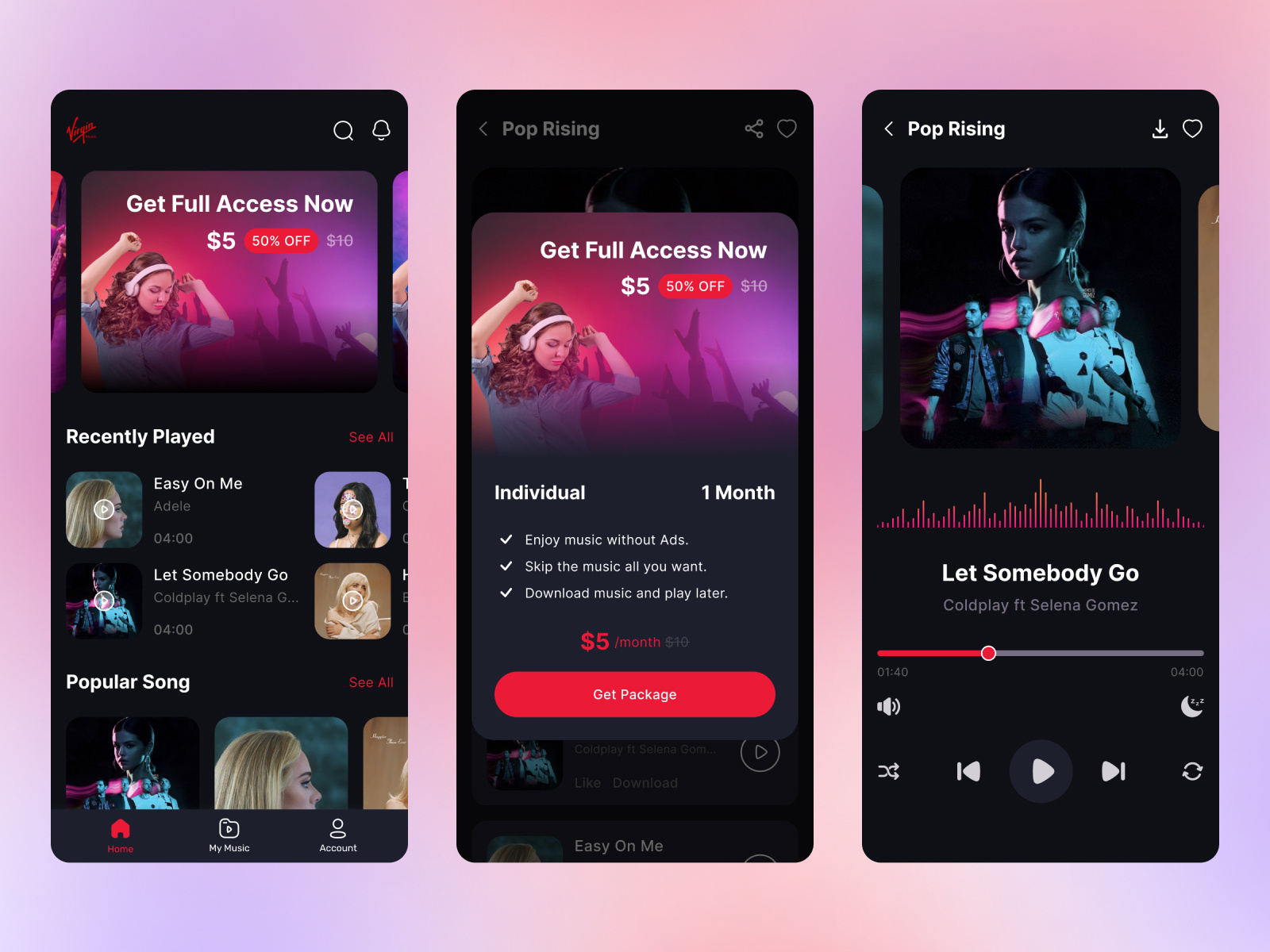 Virgin Music App - Subscription Music Platform by Hawari Muhtarom on ...