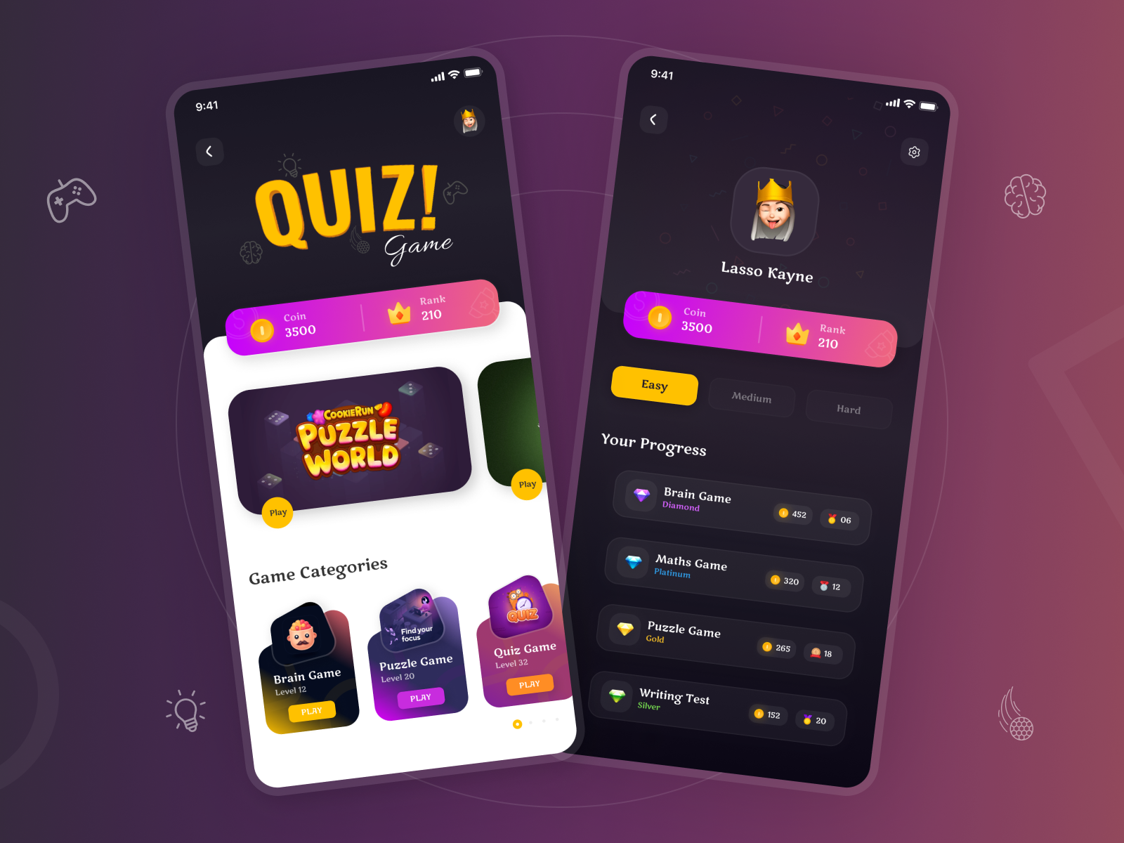 Quiz Game Mobile App by Raj Kansagra on Dribbble