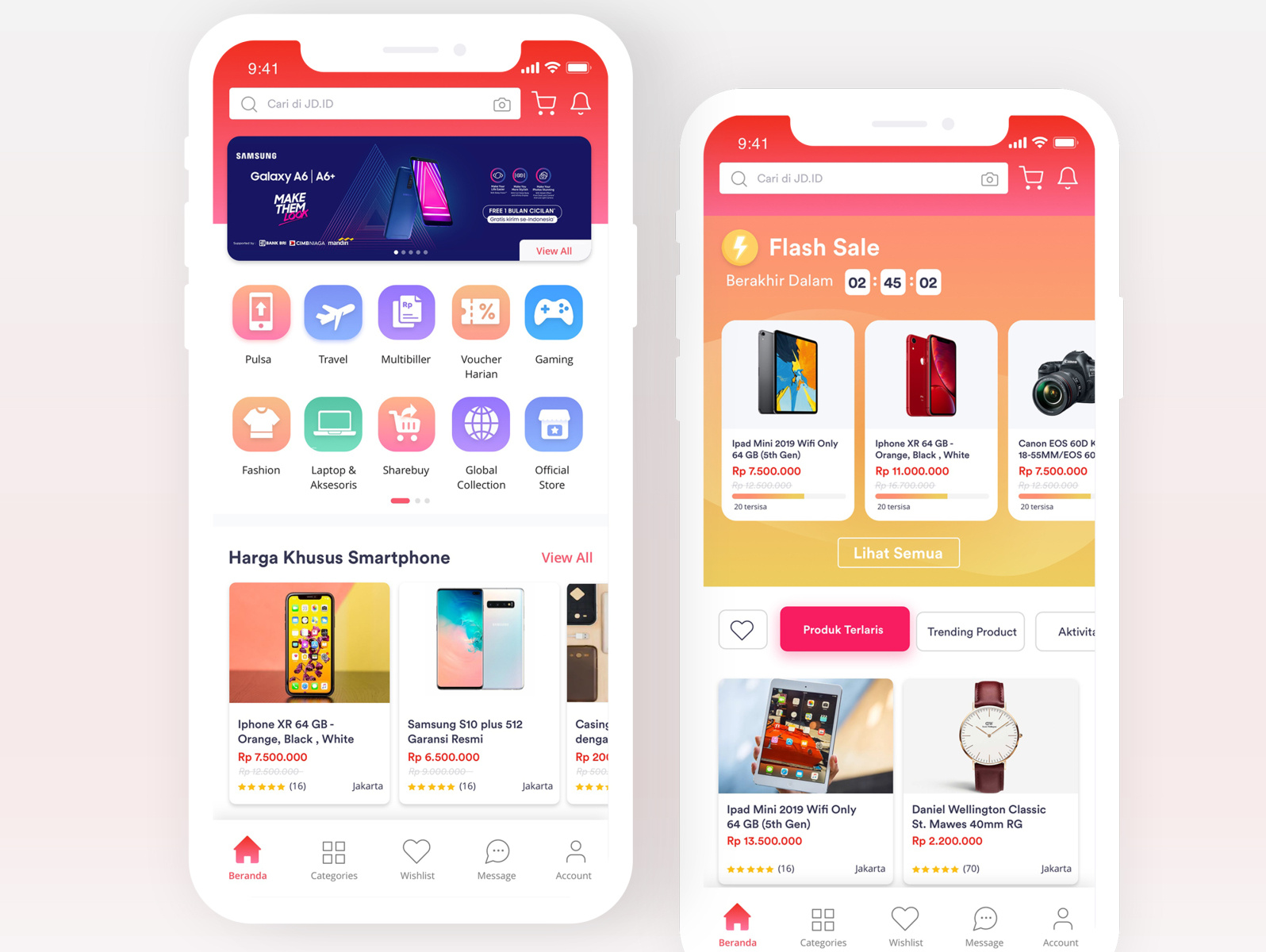 E-Commerce Mobile App :: Design Exploration - JD.ID by Jeffrysj on Dribbble