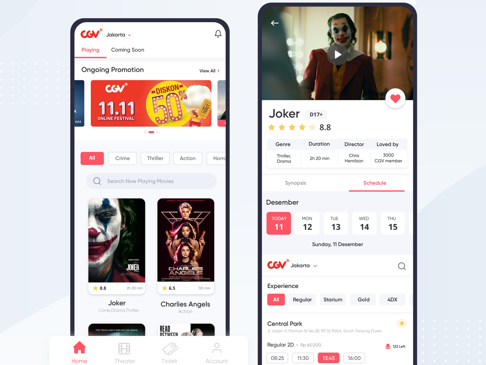 Cinema Revamp Apps- CGV Indonesia by Jeffrysj on Dribbble