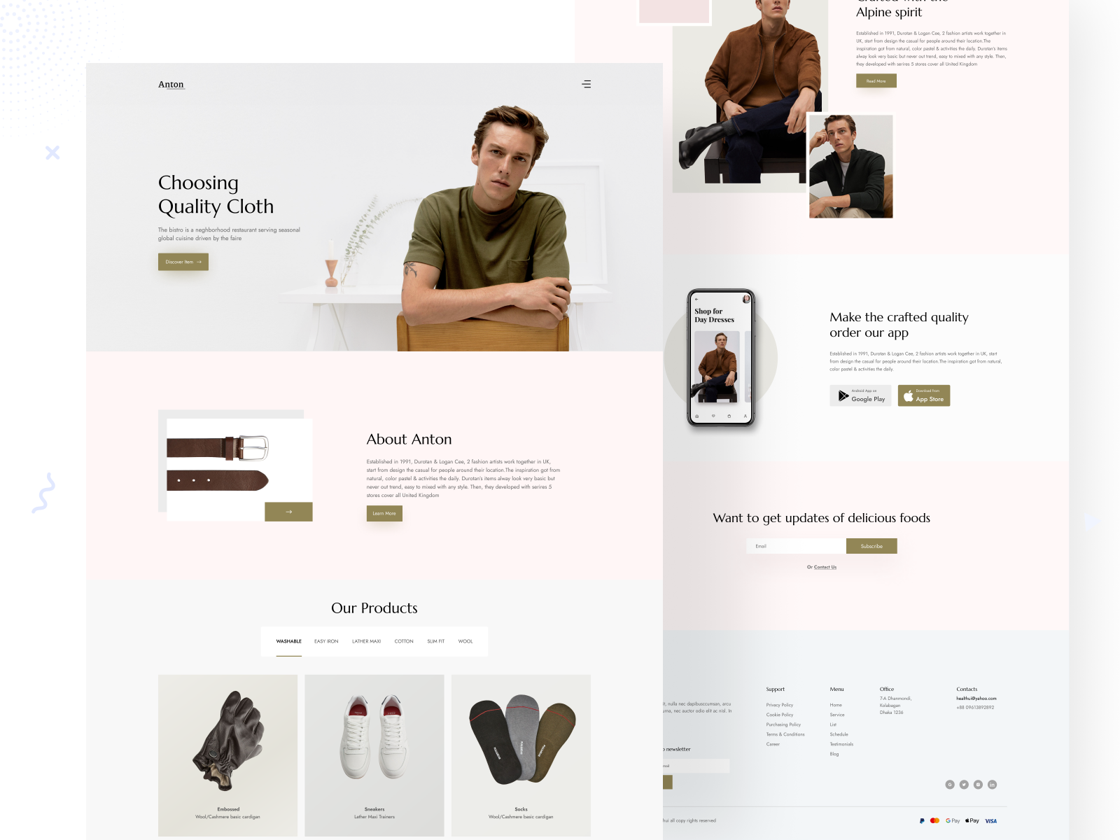 Clothing website Redesign Task by Ab Faruki on Dribbble